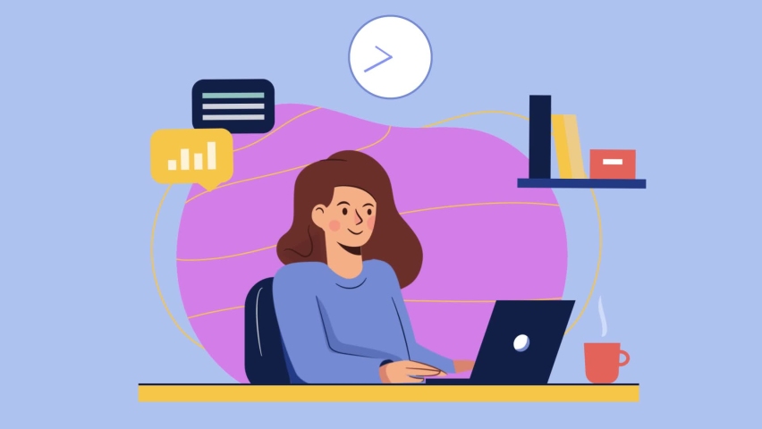 Computer coffee cartoon Stock Video Footage - 4K and HD Video Clips ...