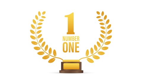 Number One Game Design Award Ribbon Stock Footage Video (100% Royalty ...