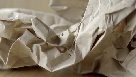 Scrunched Brown Paper Texture Stock Footage Stock Footage Video (100% ...