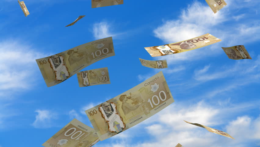 Falling Canadian Dollar Stock Footage Video (100% Royalty-free ...