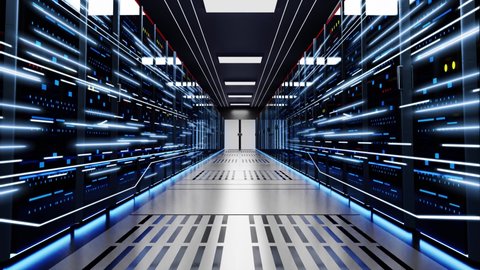 Server Racks Computer Network Security Server Stock Footage Video (100% ...