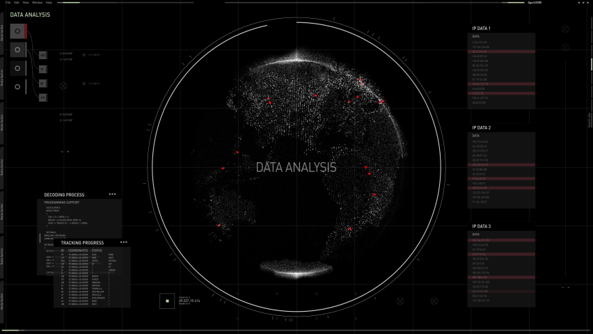 spy network system tracking location computer Stock Footage Video (100% ...