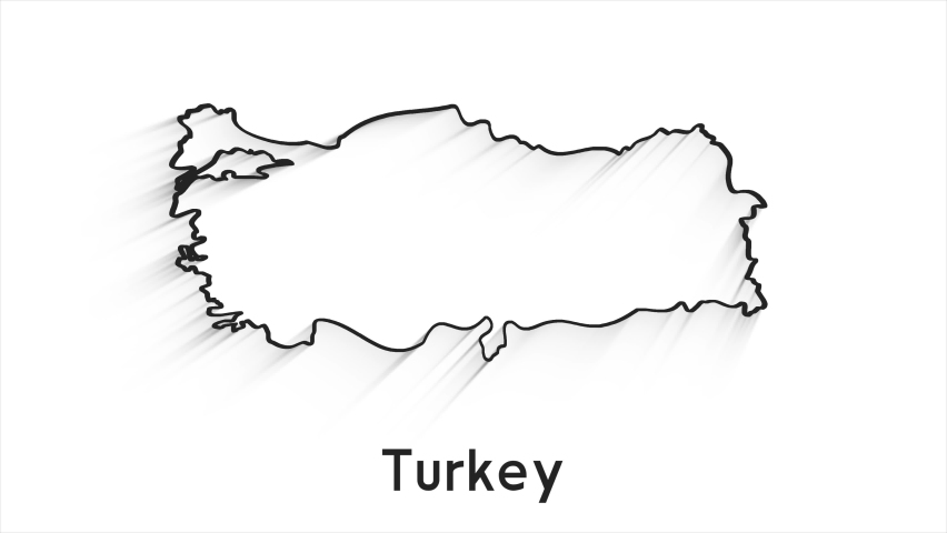 Turkey flag map Stock Video Footage - 4K and HD Video Clips | Shutterstock