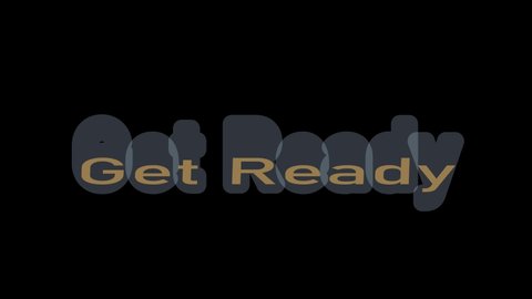 Text Message Get Ready Video Text Stock Footage Video (100% Royalty ...