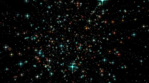 Abstract Starfall Neon Light Rays Time Stock Footage Video 100