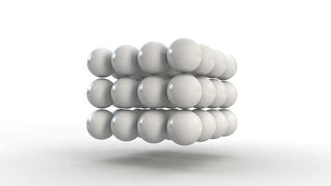 Loop 3d Animation Abstract Array Geometric Stock Footage Video (100% ...