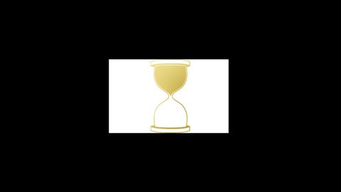 Sand Timer Animated Sandglass 4k Loop Stock Footage Video (100% Royalty ...