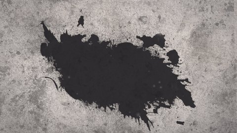 Digital Animation Black Paint Splatter Copy Stock Footage Video (100% ...
