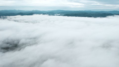 Top View Morning Mist View Point Stock Footage Video (100% Royalty-free ...
