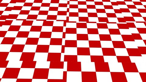Red White Tiles Move Abstract Background Stock Footage Video (100% ...