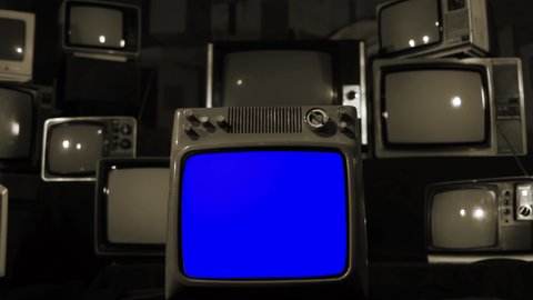 Old Tv Explosion Television Explosion Retro Stock Footage Video (100% ...