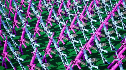 Weapon March Rifles March Rifeles Walking Stock Footage Video (100% ...