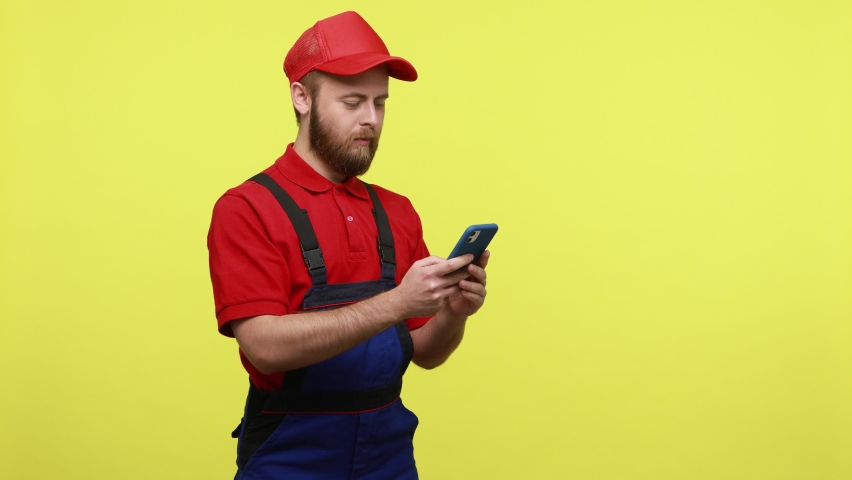 Handyman isolated profile Stock Video Footage - 4K and HD Video Clips ...