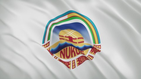Nukus Waving Flag Video Background Stock Footage Video (100% Royalty ...