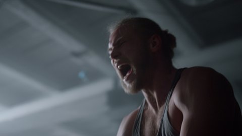 Muscular man screaming Stock Video Footage - 4K and HD Video Clips ...