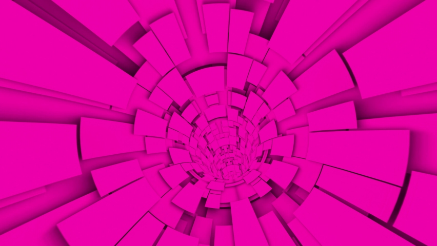 pink tunnel animation wormhole through space Stock Footage Video (100% ...