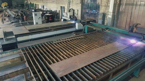 Gas Welding Cnc Machine Top View Stock Footage Video (100% Royalty-free ...