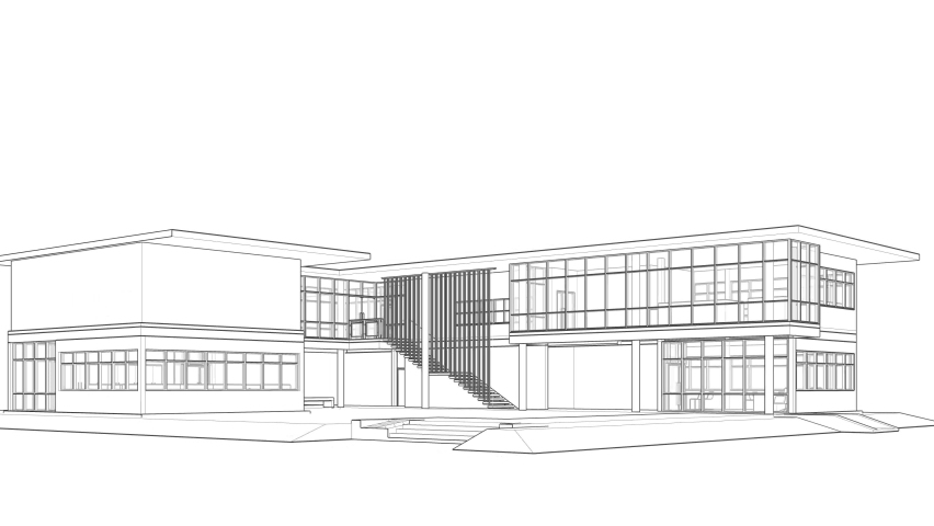 3d animation building project Stock Footage Video (100% Royalty-free ...