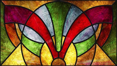 Animated Colorful Modern Looping Stained Glass Stock Footage Video (100 ...