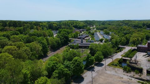 North Grosvenor Dale Mill Historic District Stock Footage Video (100% ...