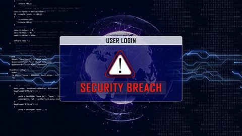 Security Breach Earth Connections Network Animation Stock Footage Video ...