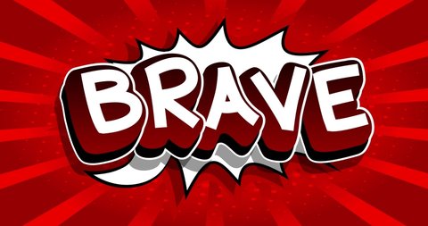 Brave Motion Poster 4k Animated Comic Stock Footage Video (100% Royalty ...
