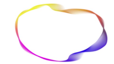 Uneven Circle Rounded Shape Flowing 3d Stock Footage Video (100% ...