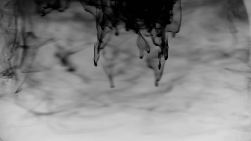 water dripping black ink spread out Stock Footage Video (100% Royalty ...