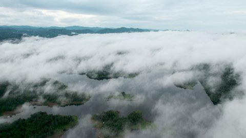 Top View Morning Mist View Point Stock Footage Video (100% Royalty-free ...