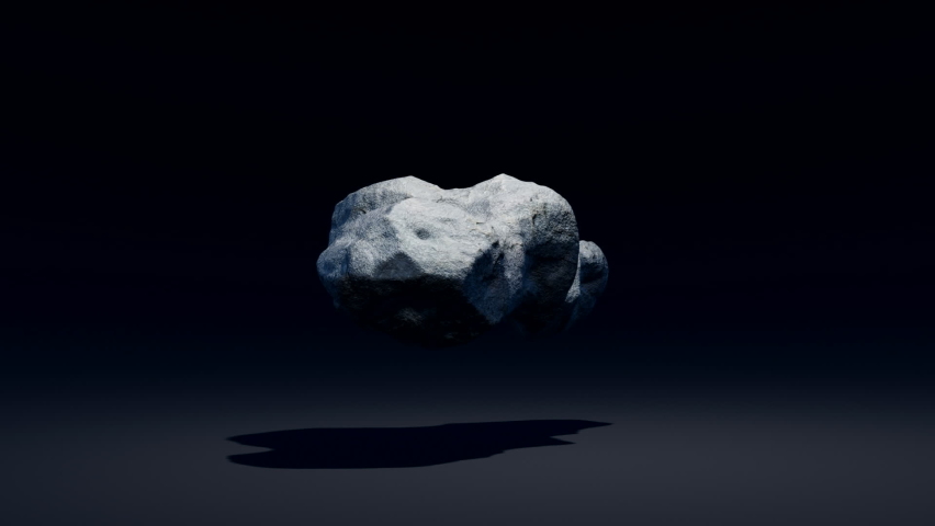 3d render asteroid looping animation isolated Stock Footage Video (100% ...