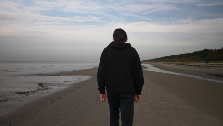 Male model back in beach Stock Video Footage - 4K and HD Video Clips ...