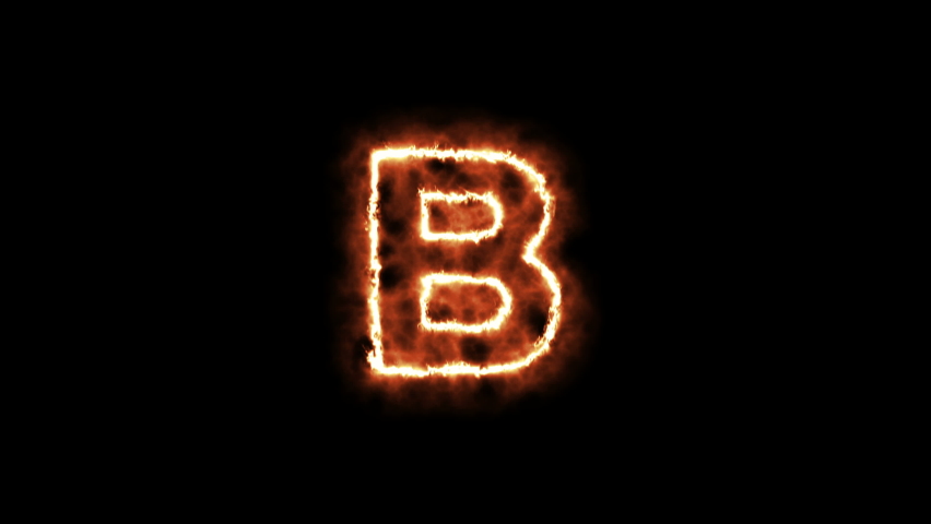 Fire letter b Stock Video Footage - 4K and HD Video Clips | Shutterstock