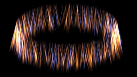 Circular Light Rays Motion Graphics Night Stock Footage Video (100% ...