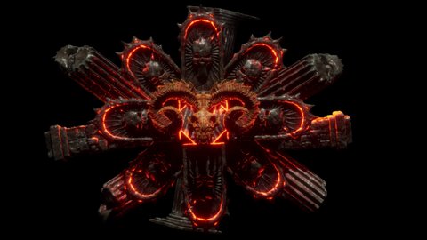 Scary Goat Skull Vj Loop Cool Stock Footage Video (100% Royalty-free ...