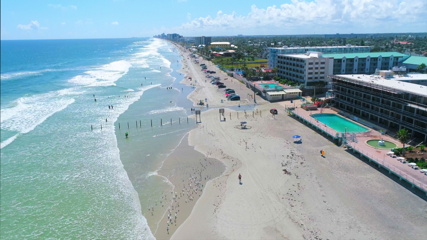 Beach shoreline at Daytona Beach, Florida image - Free stock photo ...