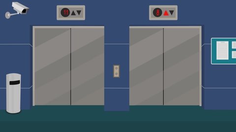 Animated Elevator Green Screen Interior Stock Footage Video (100% ...