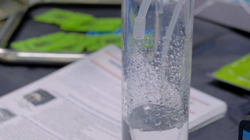 slow motion droplets falling tube - Stock Footage Video (100% Royalty ...