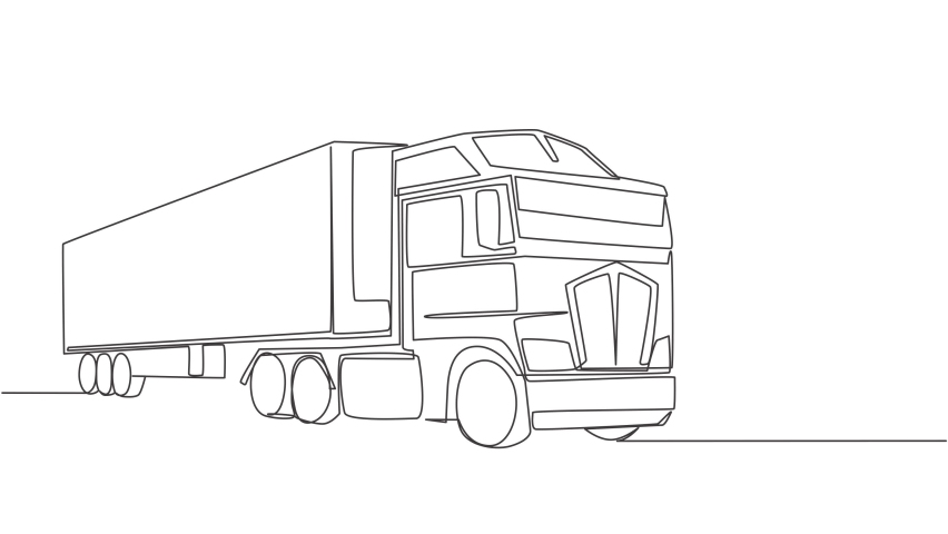 animation one line drawing modern big Stock Footage Video (100% Royalty ...