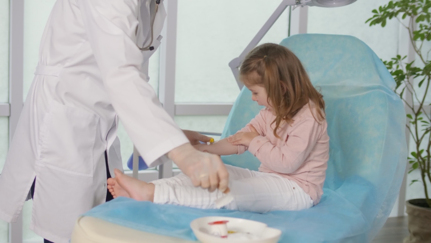 child patient visits doctor's office doctor Stock Footage Video (100% ...