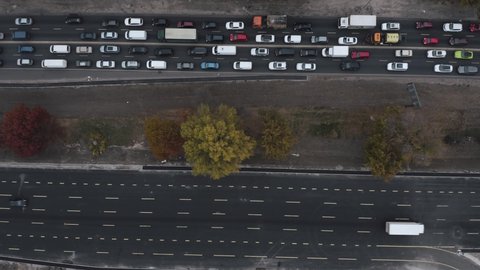 Aerial view traffic jam Stock Video Footage - 4K and HD Video Clips ...