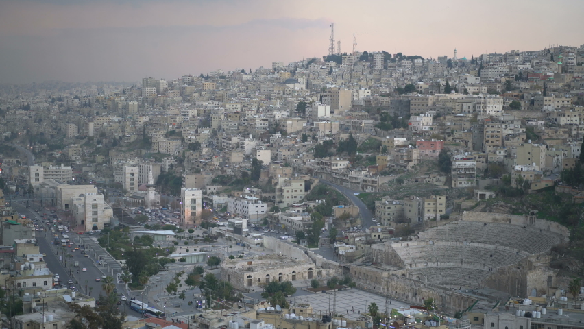 aerial view amman jordan Stock Footage Video (100% Royalty-free ...
