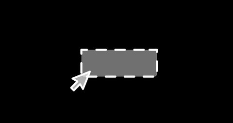 Button On Black Background 2d Animation Stock Footage Video (100% ...