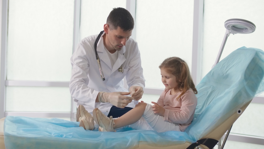 child patient visits doctor's office little Stock Footage Video (100% ...