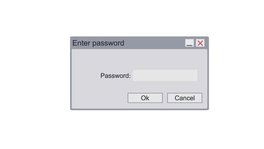 enter password animation identification alpha channel Stock Footage ...