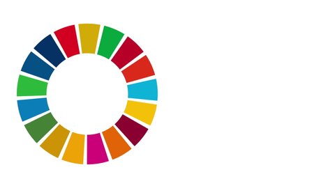 Color Images Sdgs On White Background Stock Footage Video (100% Royalty ...