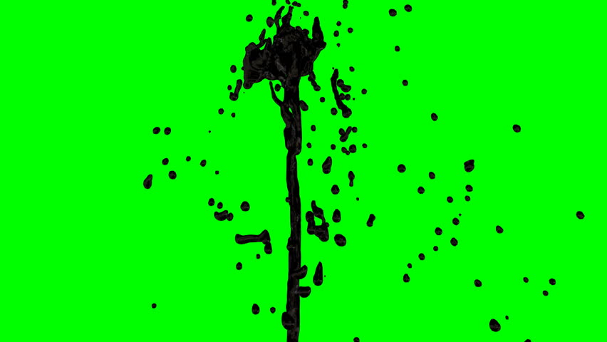 animated oil eruption against green screen-background: วิดีโอสต็อก ...