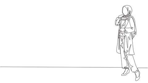 Self Drawing Animation Single Line Draw Stock Footage Video (100% ...