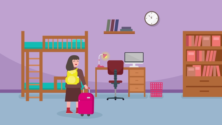 Dormitory cartoon Stock Video Footage - 4K and HD Video Clips ...