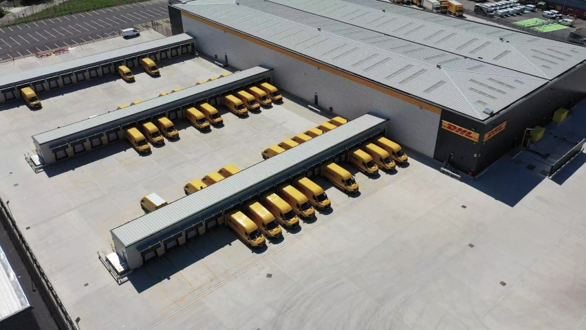 Dhl delivery van Stock Video Footage - 4K and HD Video Clips | Shutterstock