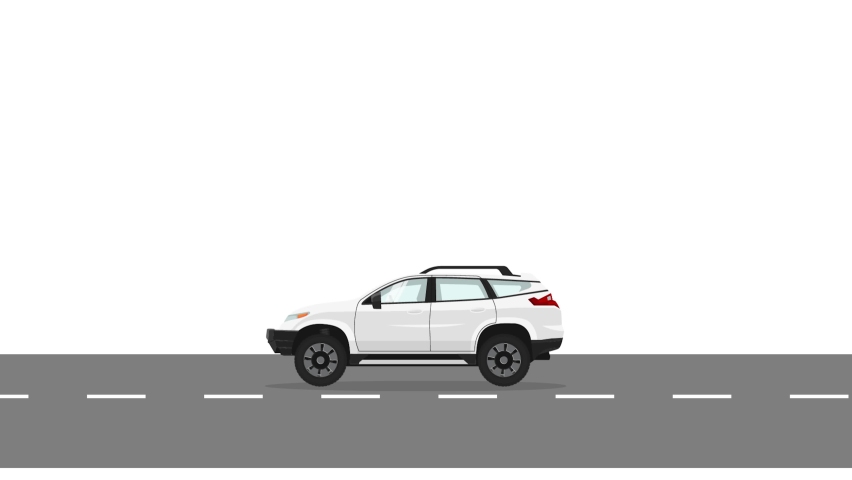 Cartoon Car Back Side Stock Video Footage - 4K and HD Video Clips ...